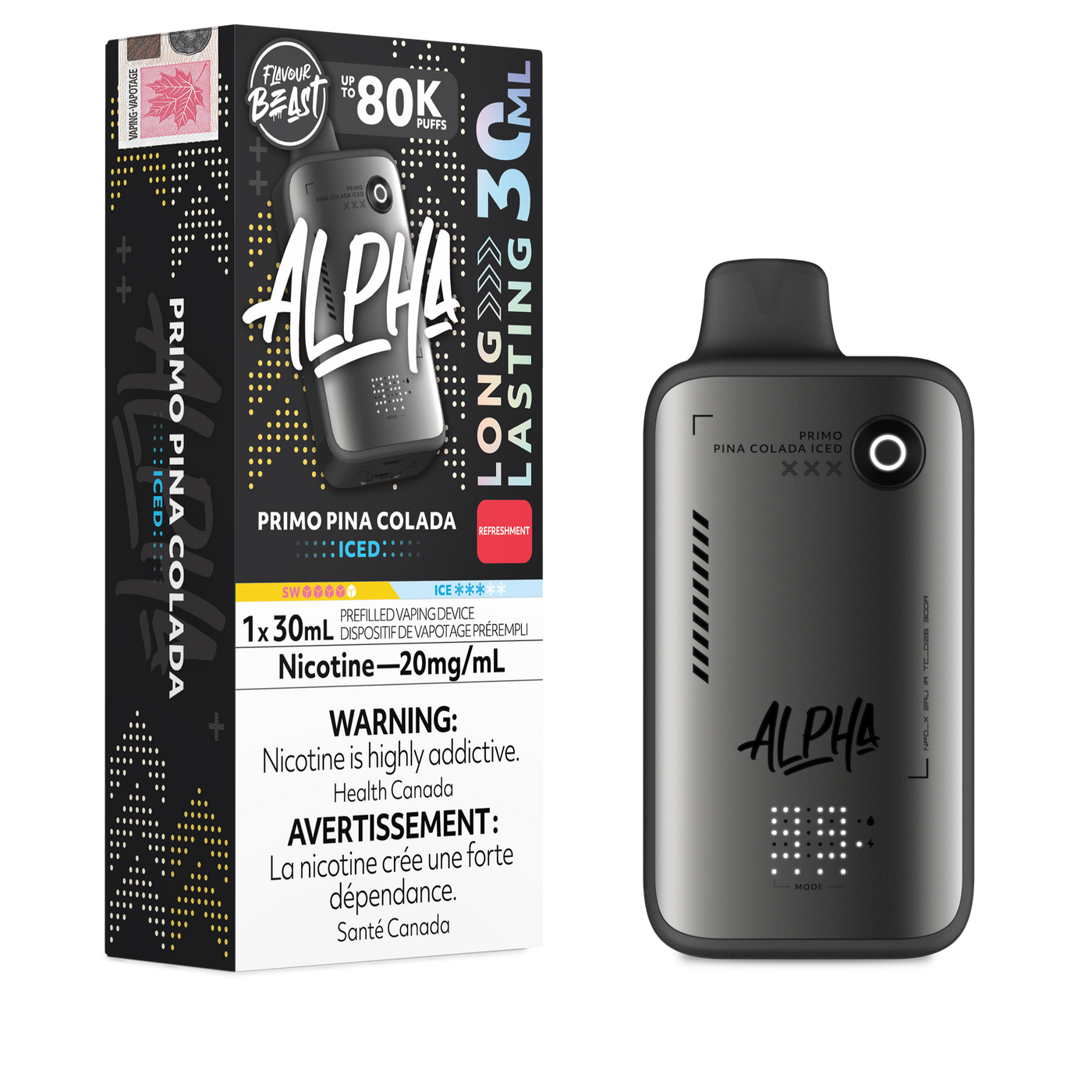 Flavour Beast Alpha - Primo Pina Colada Iced | Cold Turkey Vape Shop